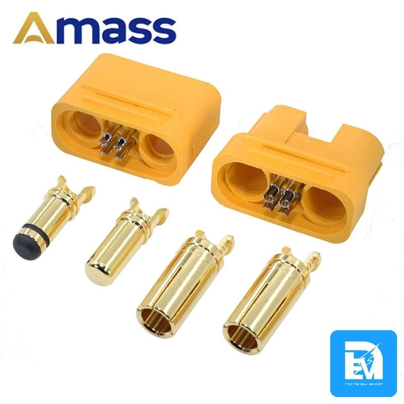 Amass AS150U Plug ทนกระแส 150A (มีระบบกันสปาร์ค) ปลั๊กแบตรถไฟฟ้า ปลั๊ก ...