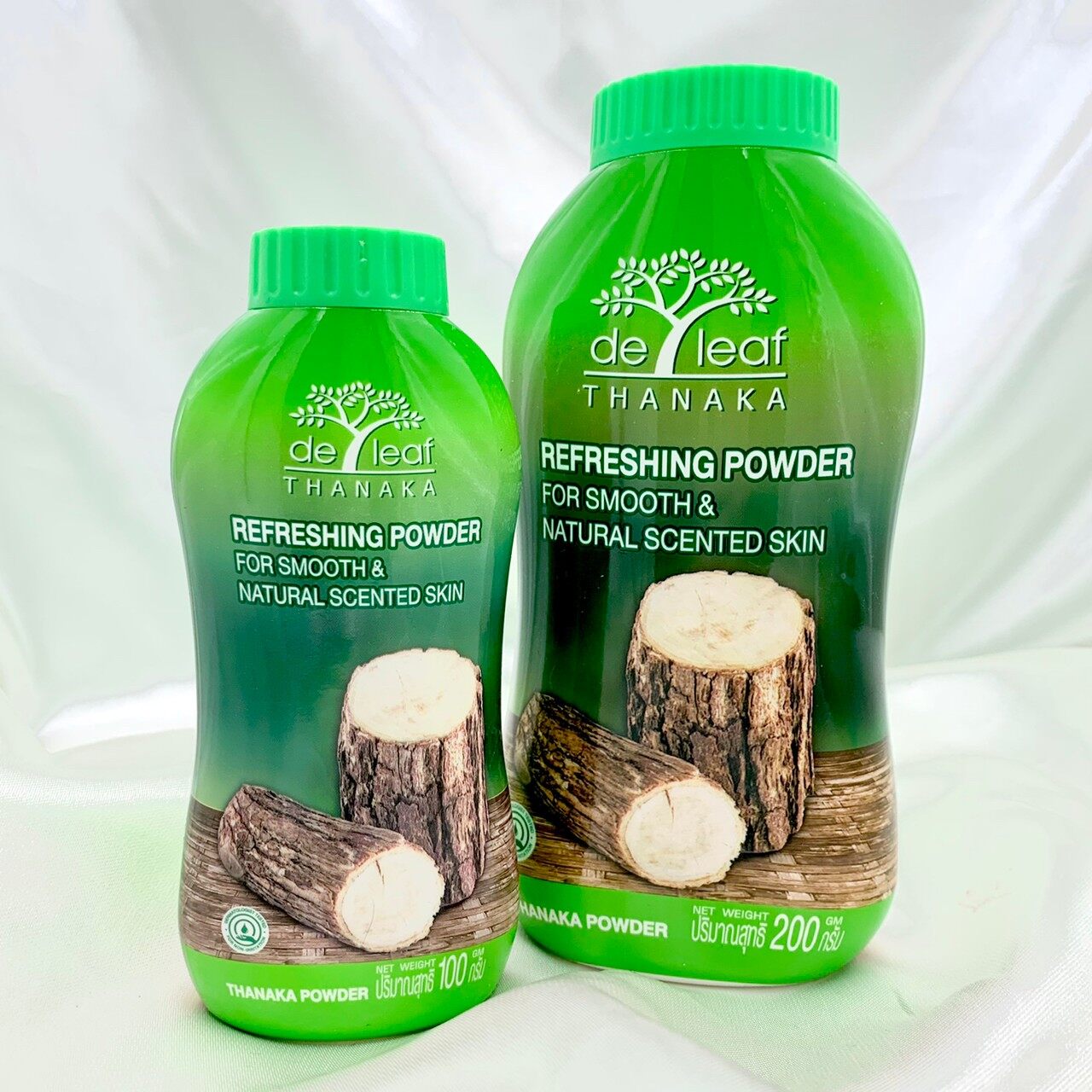 De Leaf Thanaka Refreshing Powder 80/180g เดอลีฟ ทานาคา พาวเดอร์ แป้ง ...