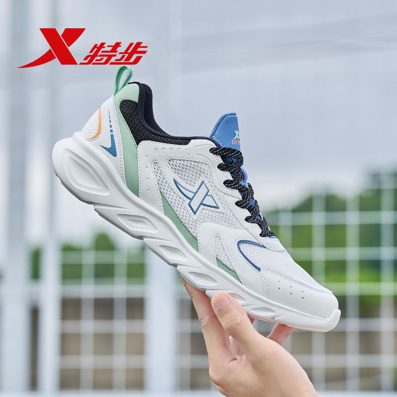 รองเท้ากีฬาผู้ชาย Xtep 2025 ใหม่ฤดูใบไม้ผลิและฤดูร้อนตาข่ายระบายอากาศรองเท้าวิ่งรองเท้าผู้ชาย ...