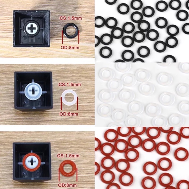 โปรโมชั่น พร้อมส่งที่ไทย O-Ring 3สี ของแท้ ความแข็ง3แบบ ~117-120 ชิ้น ...