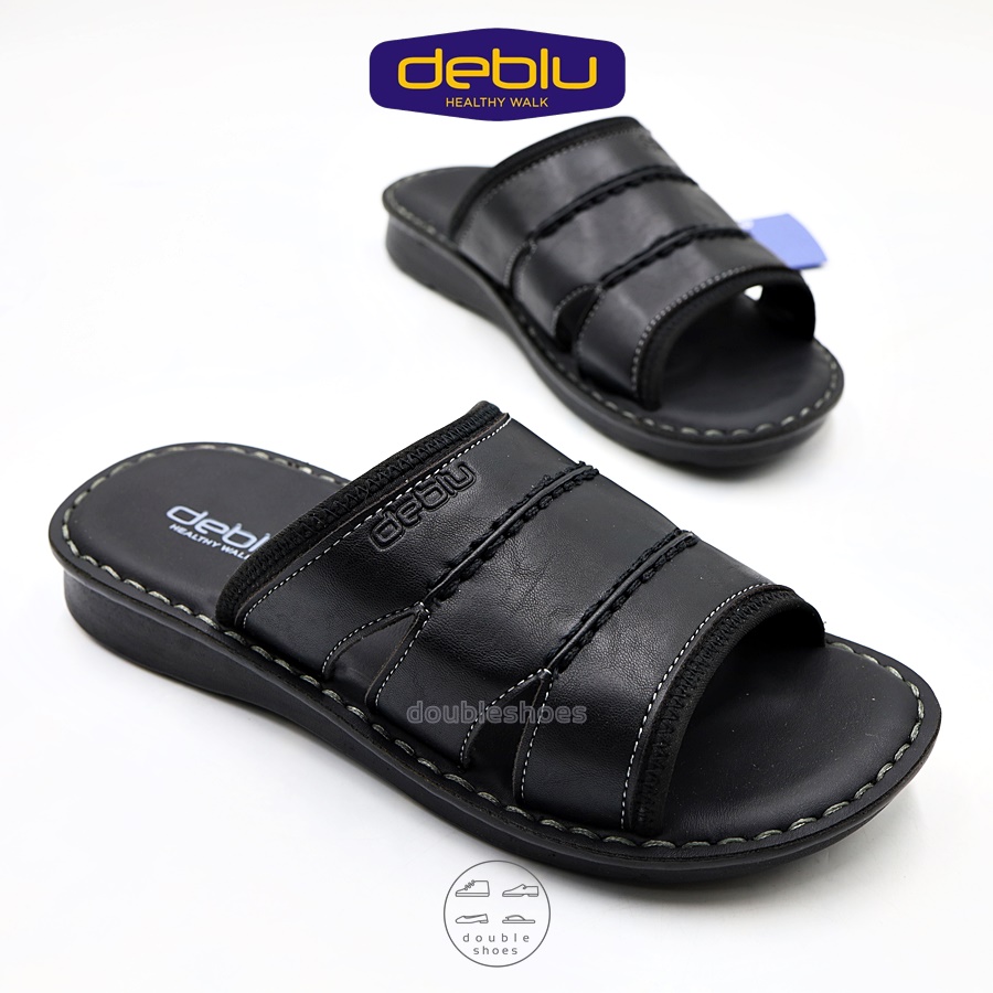 Deblu รองเท้าแตะเพื่อสุขภาพผู้ชาย แบบสวม พื้นนุ่ม เย็บพื้น รุ่น M6305-2 | Lazada.co.th