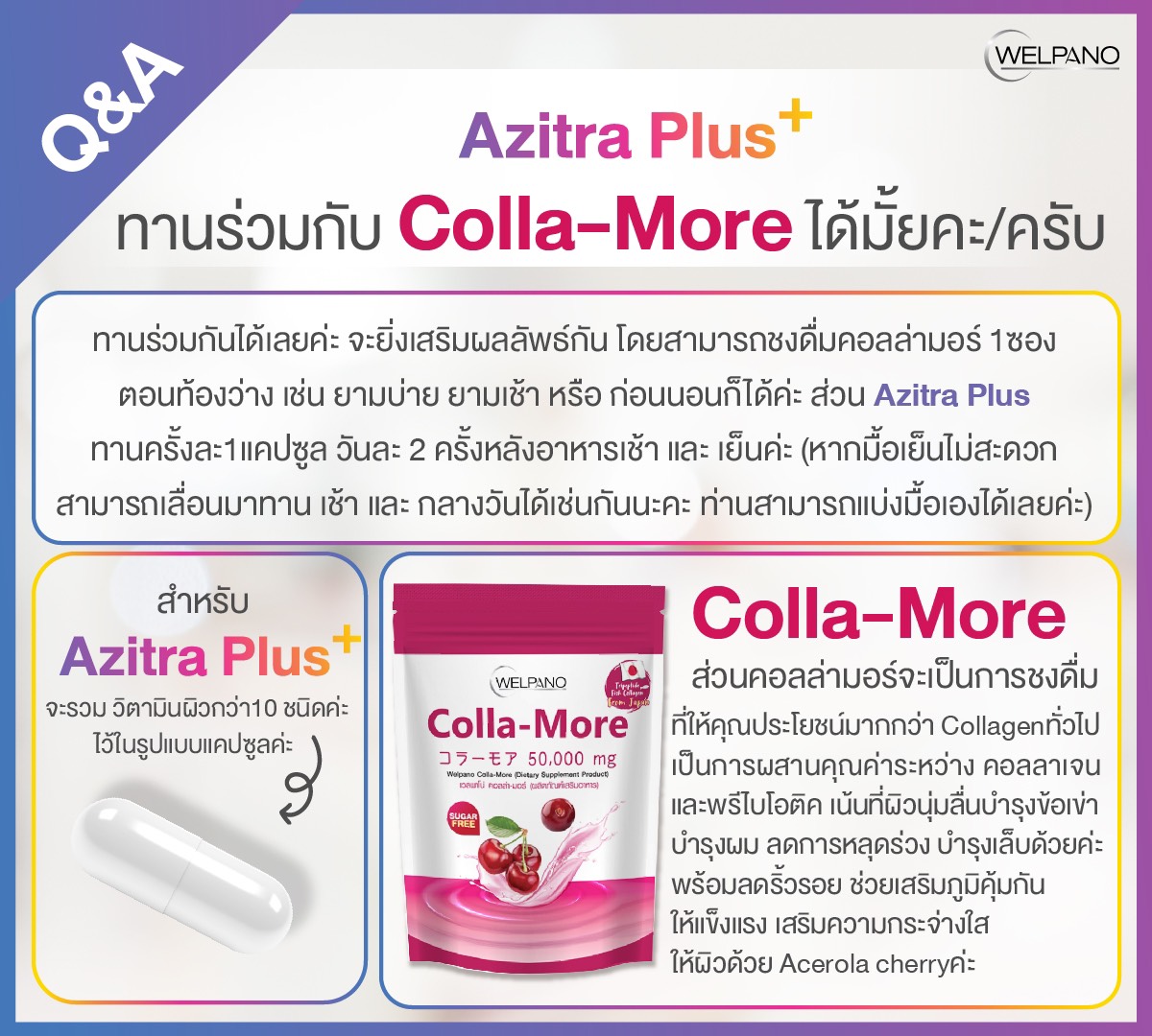 Welpano Azitra Plus Product - Welpano Cosmetics - ThaiPick