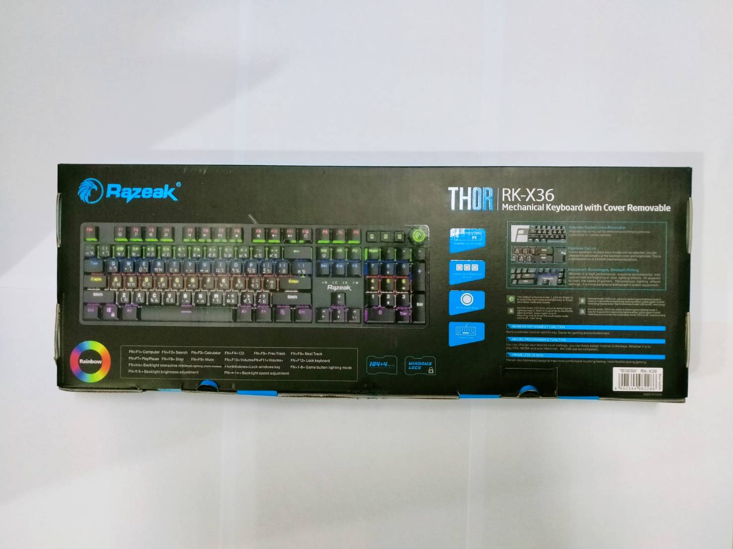 Razeak Rk-x36 Keyboard RGB Gaming Mechanical - Kelly117 - ThaiPick