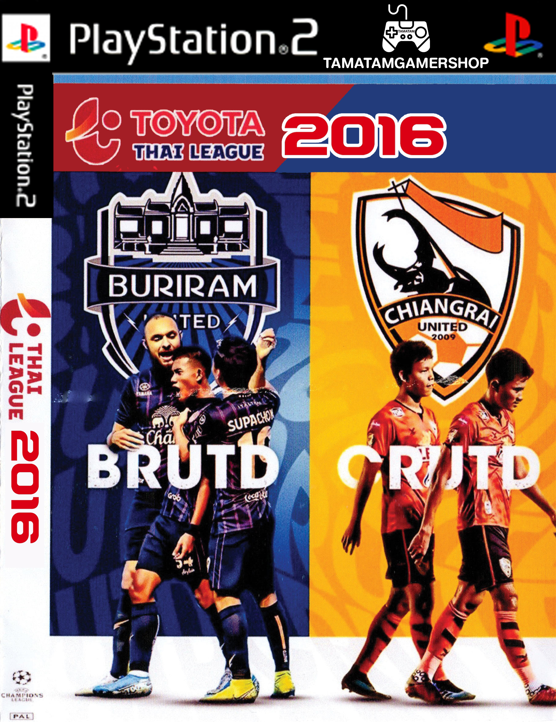 PES Toyota Thai League mod2016 PS2 แผ่นเกมส์ps2 เพล2 ฟุตบอลไทยลีค2016 ...