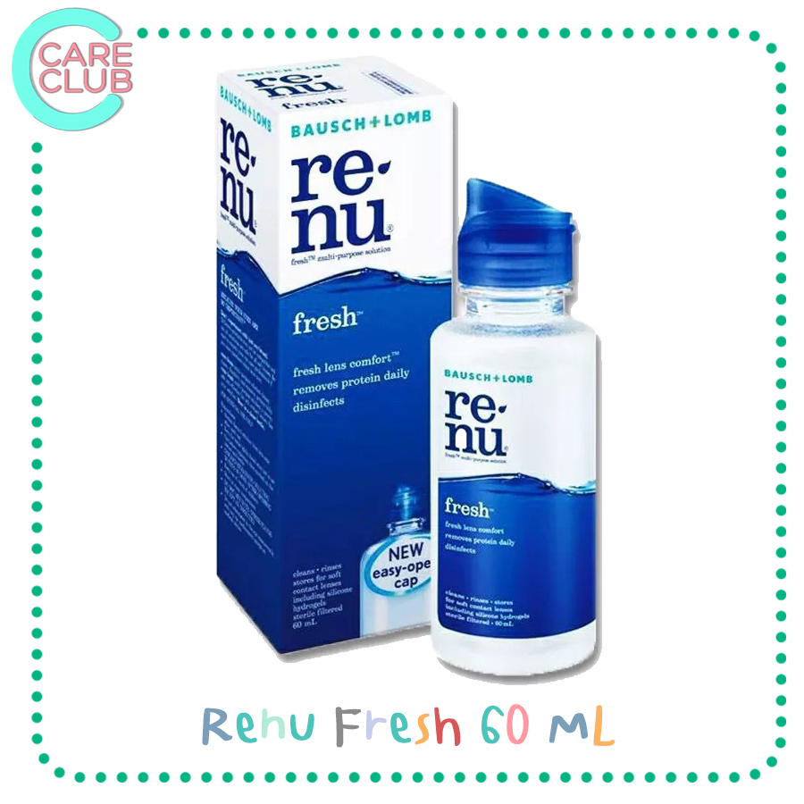 BAUSCH&LOMB Renu Fresh 60ML ผลิตภัณฑ์ทำความสะอาดคอนแทคเลนส์ รีนิว เฟรช 60ML | Lazada.co.th