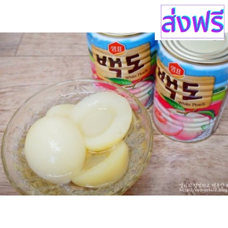 สินค้าพร้อมจัดส่งsempio white peach ลูกพีชอบ เซมเพียว แบคโด 샘표 백도 400gสินค้าใหม่จัดส่งฟรีมี ...