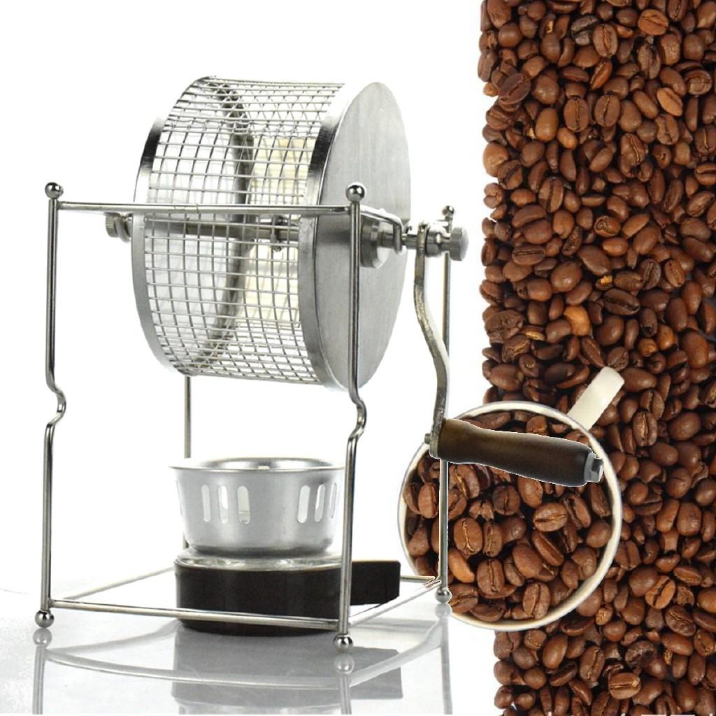 ZJ Manual Coffee Roaster Machine Stainless Steel Home Kitchen Roller ...