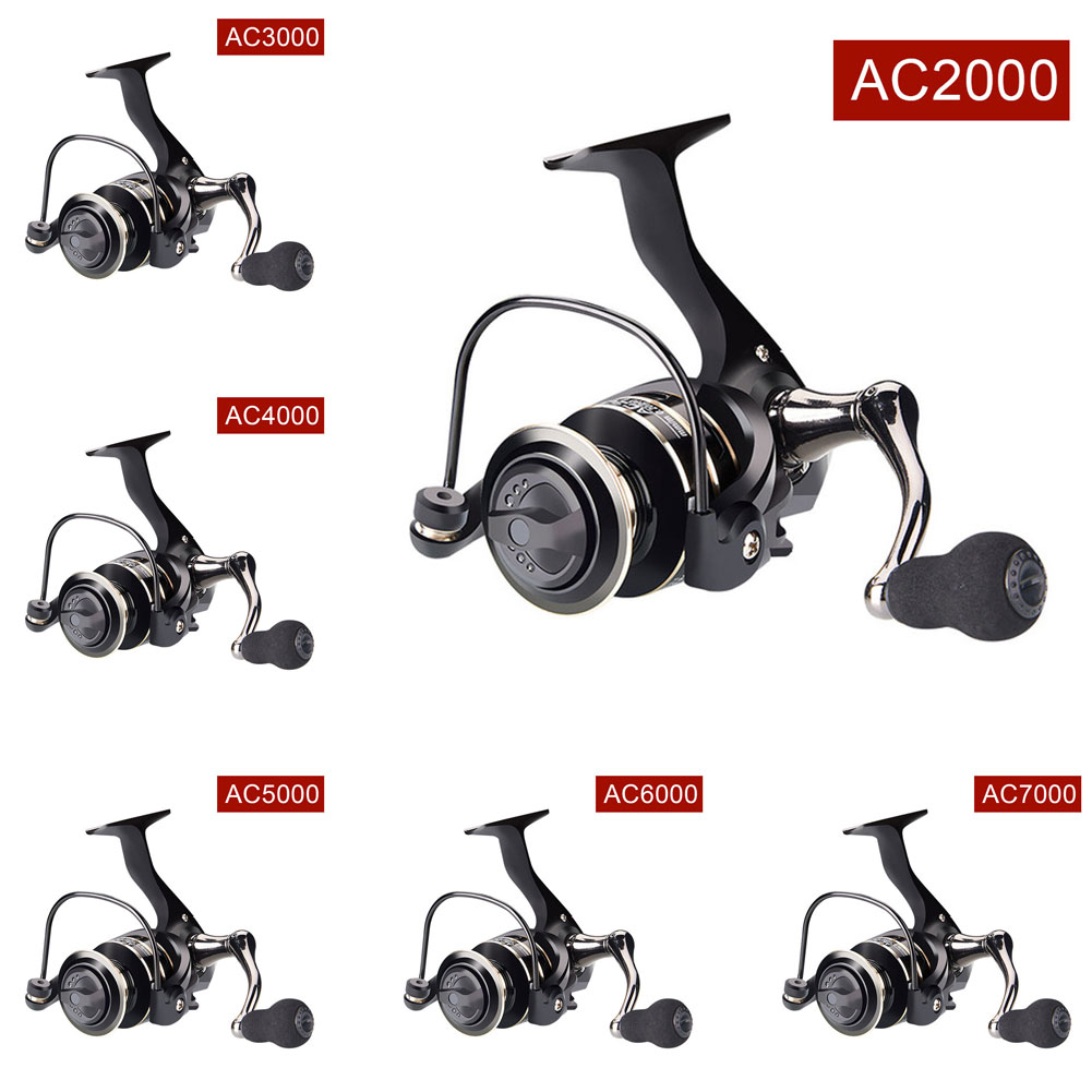 【GC】AC2000-7000 Sea Rod Fishing Reel โลหะเต็มรูปแบบ Rocker 5.2: 1 ความ ...