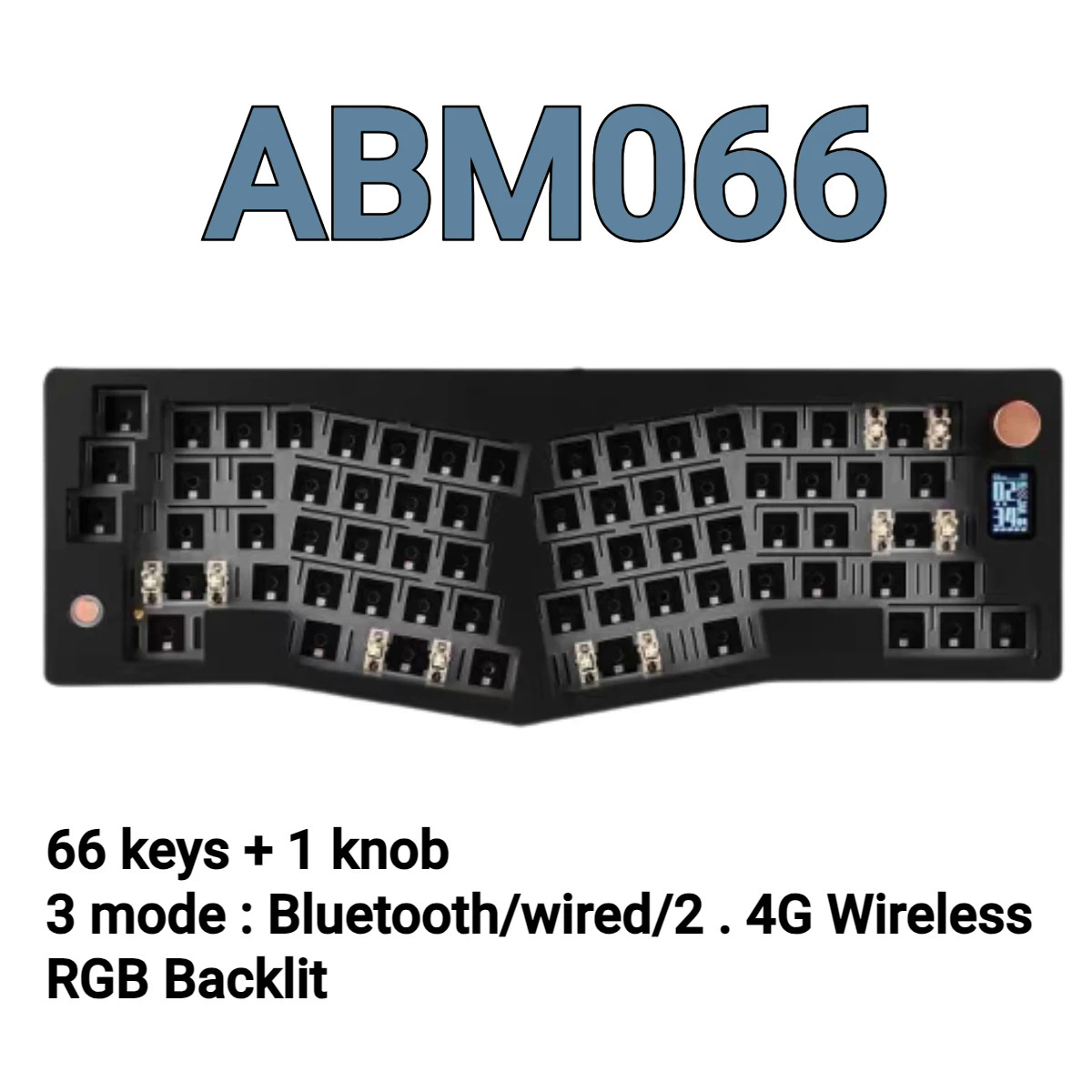 ABM066 Wireless Mechanical Keyboard VIA-programmable Hot Swappable ...
