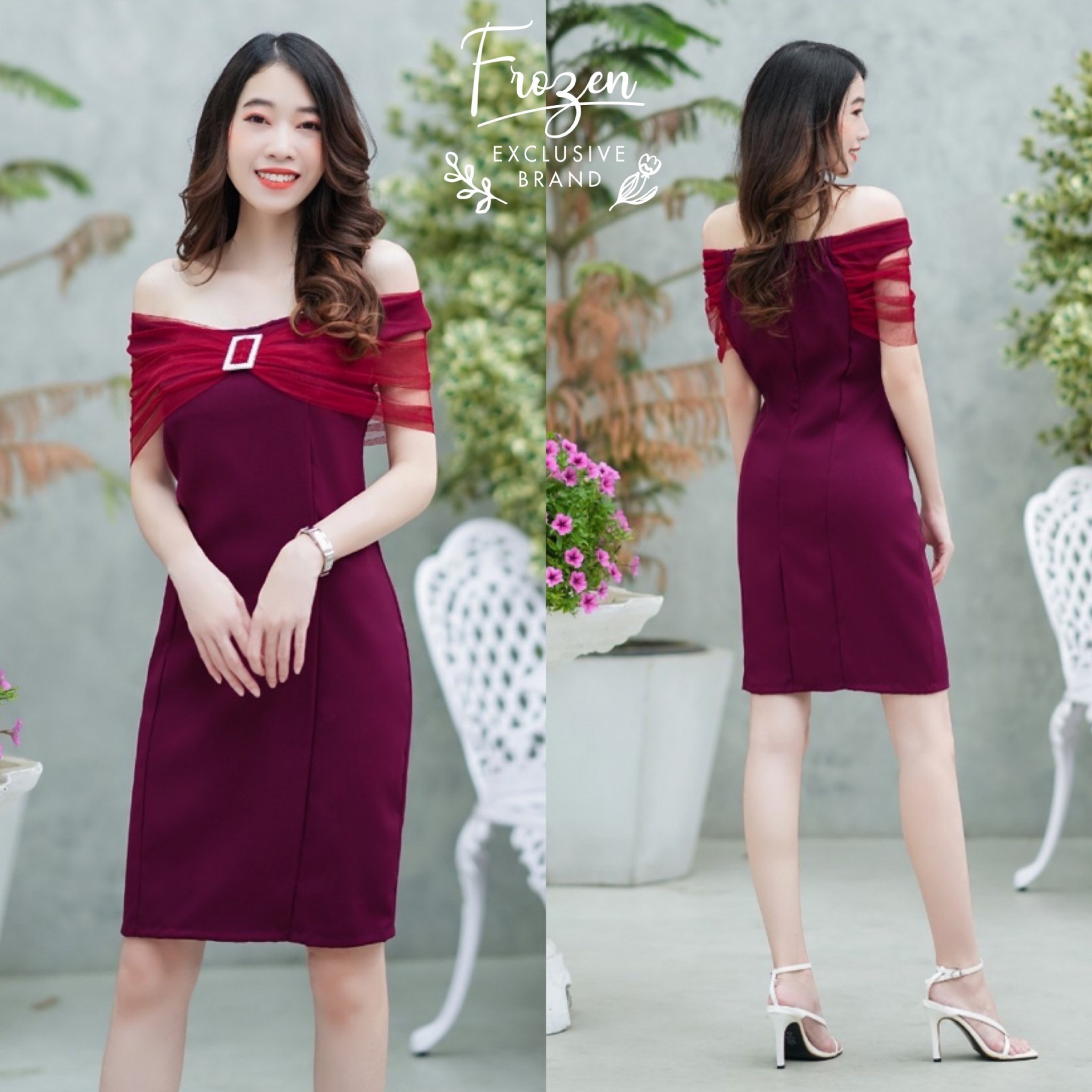 Aya_Shop เสื้อผ้าผู้หญิง Dressออกงาน สีชมพู แดง โอรส ครีม พร้อมส่ง ...