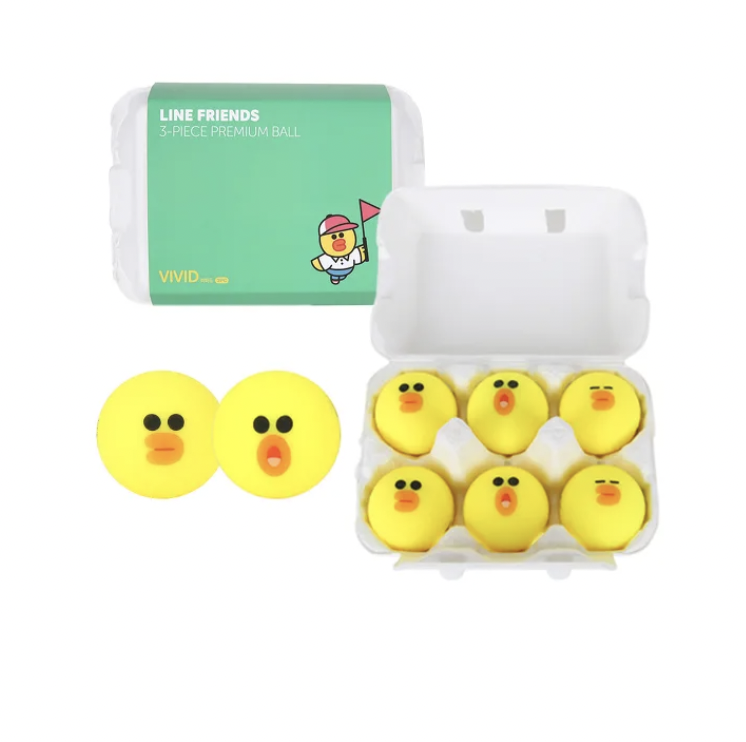 ลูกกอล์ฟ Volvik x Sally LINE friends ลูกกอล์ฟ 3 ชิ้น สินค้าลิขสิทธิ์แท้ ...