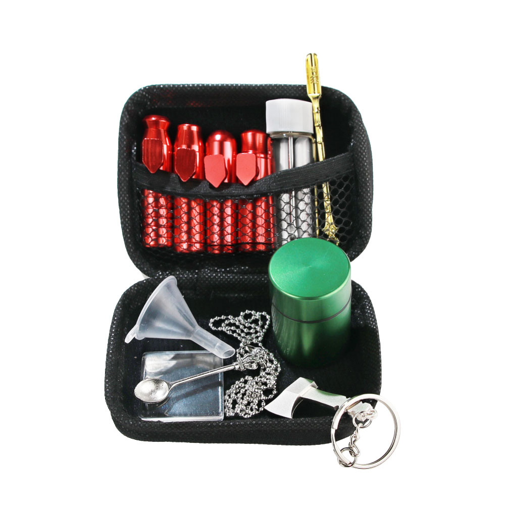 Tobacco Kit Snuff Snorter Set Aluminum Bullet Snuff Sniffer + Metal ...