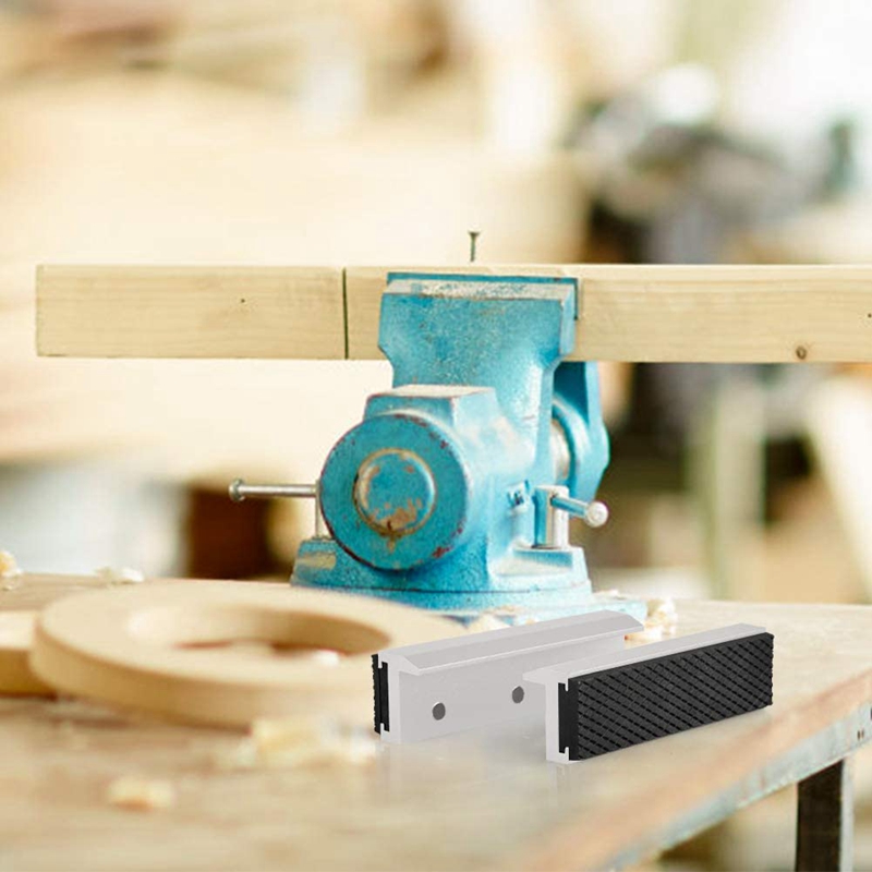 2Pcs Vise Jaw Covers Multipurpose 3 inch Soft Vice Inserts Use on Any ...