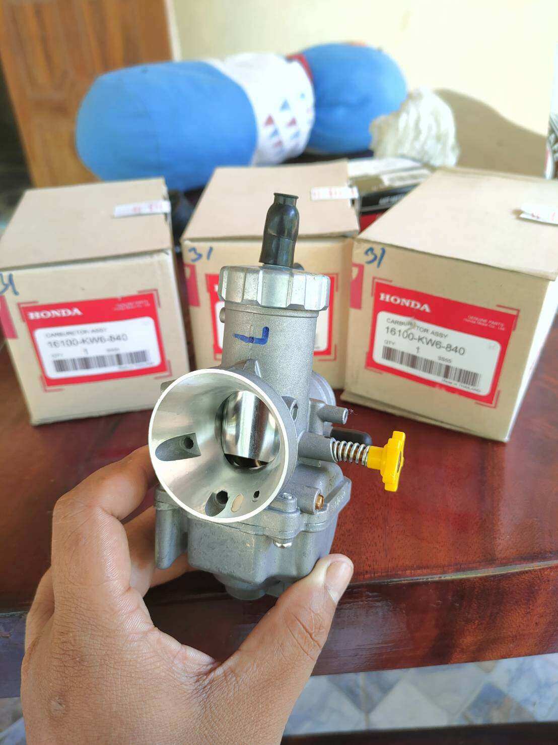 คาร์บูเอ็นโปร แท้โรงงาน กล่องHONDA ลูกเร่งทองเหลือง คาร์บู NPRO NSR PROARM จูนง่าย จูนนิ่ง PEPWK ...