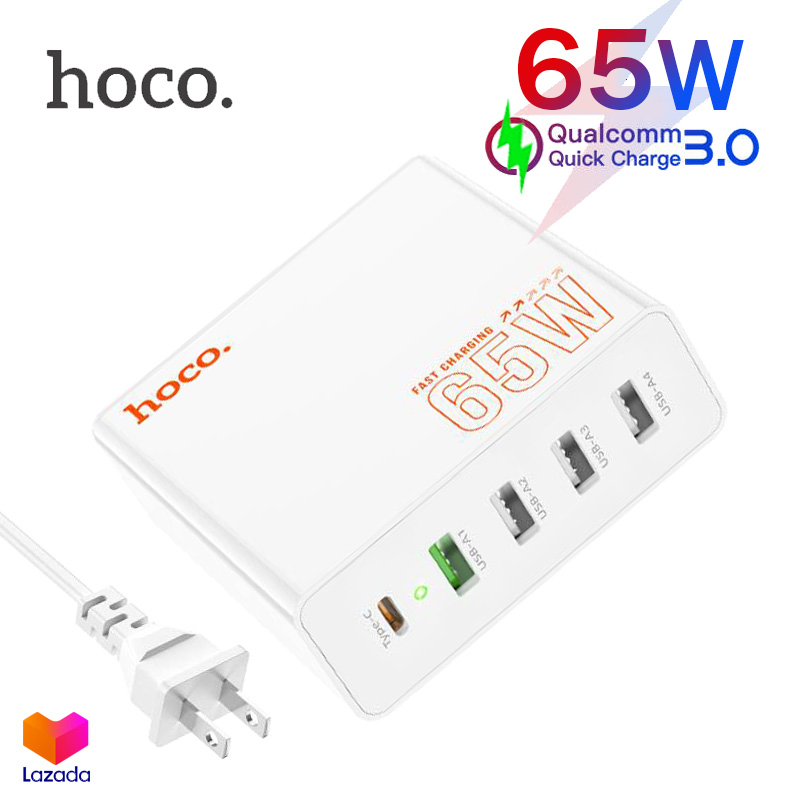 Hoco C114 Fast Charger หัวชาร์จเร็วกำลังไฟ 65W PD QC3.0 ตัวเดียวจบ 1USB ...