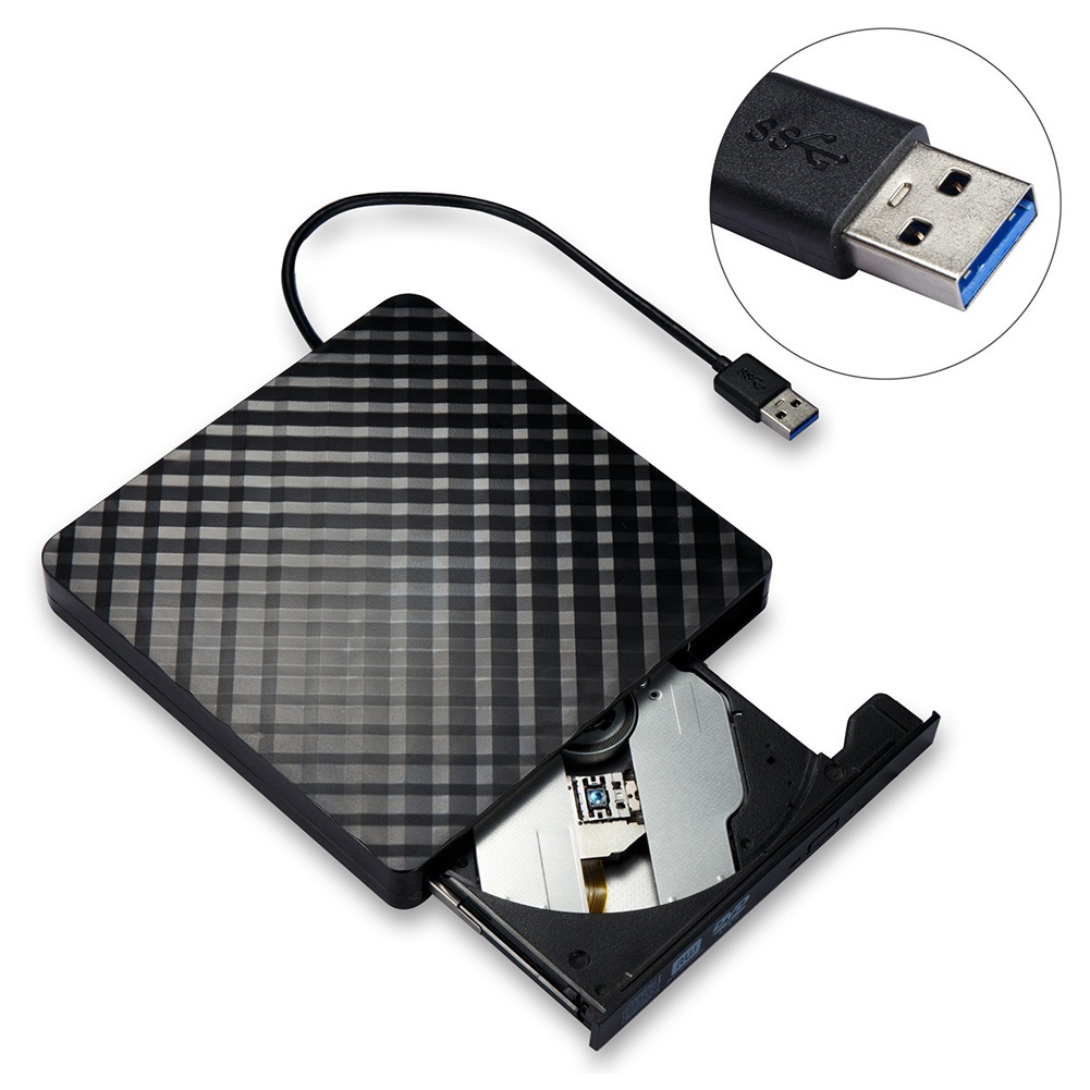 External DVD USB 3.0 ดีวีดี พกพา อ่านเขียน CD/DVD-RW ส่งข้อมูลเต็มสปีด ...