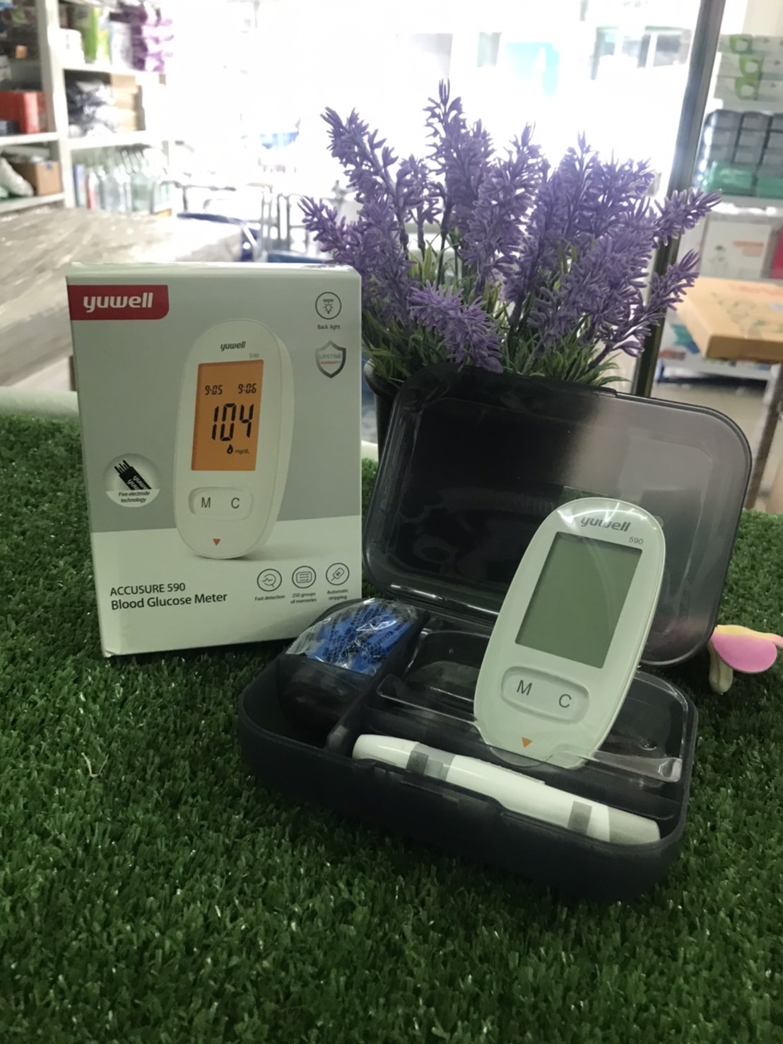 เครื่องวัดระดับน้ำตาลในเลือด Yuwell accusure 590 - Sanmedicalsupply ...