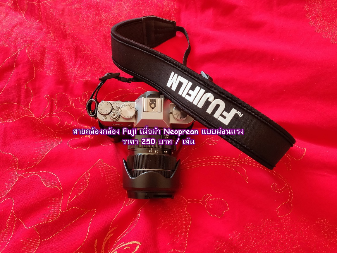 สายคล้องกล้อง Fuji XA2 XA3 XA5 XA7 XA10 XA20 XT100 XT200 X100T XT10 XT20 XT30 XE2 XE3 แบบผ่อนแรง ...