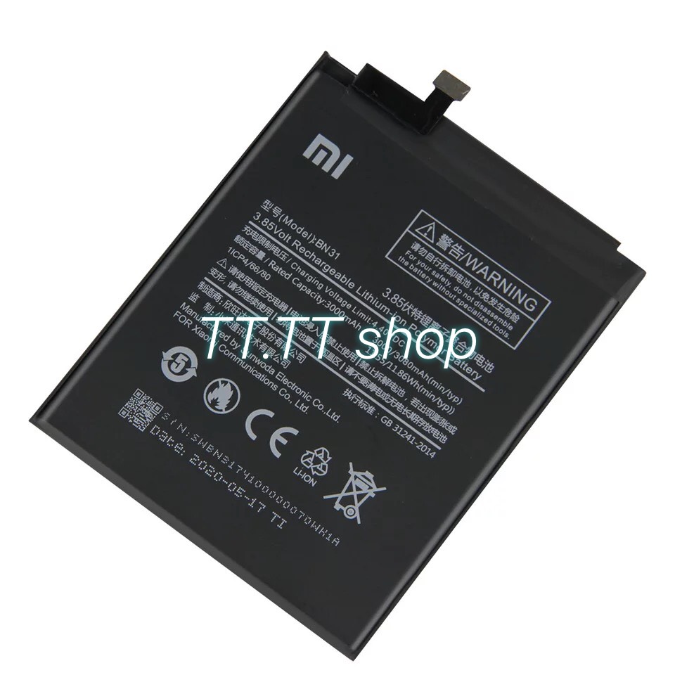 แบตเตอรี่ แท้ Xiaomi Redmi note 5A / Note 5A Pro/ Mi A1 / Mi 5x / Redmi Y1 Lite BN31 3080mAh ...