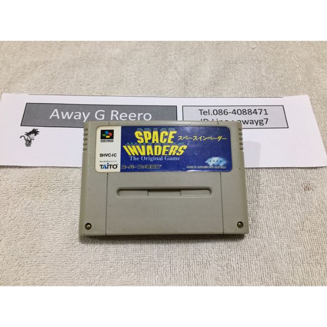 SPACE INVADERS ตลับ Super Famicom (SFC) ของแท้จากญี่ปุ่นสภาพดี - Reero ...
