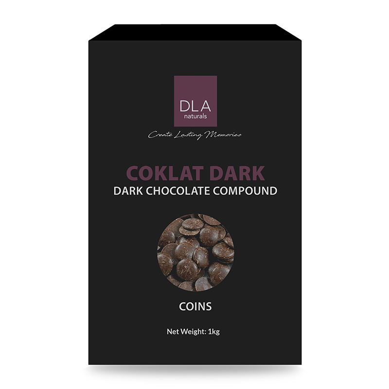 DLA Dark Chocolate Compound Coins 1 kg.DLA ดาร์กช็อกโกแลต คอมพาวด์ แบบ ...