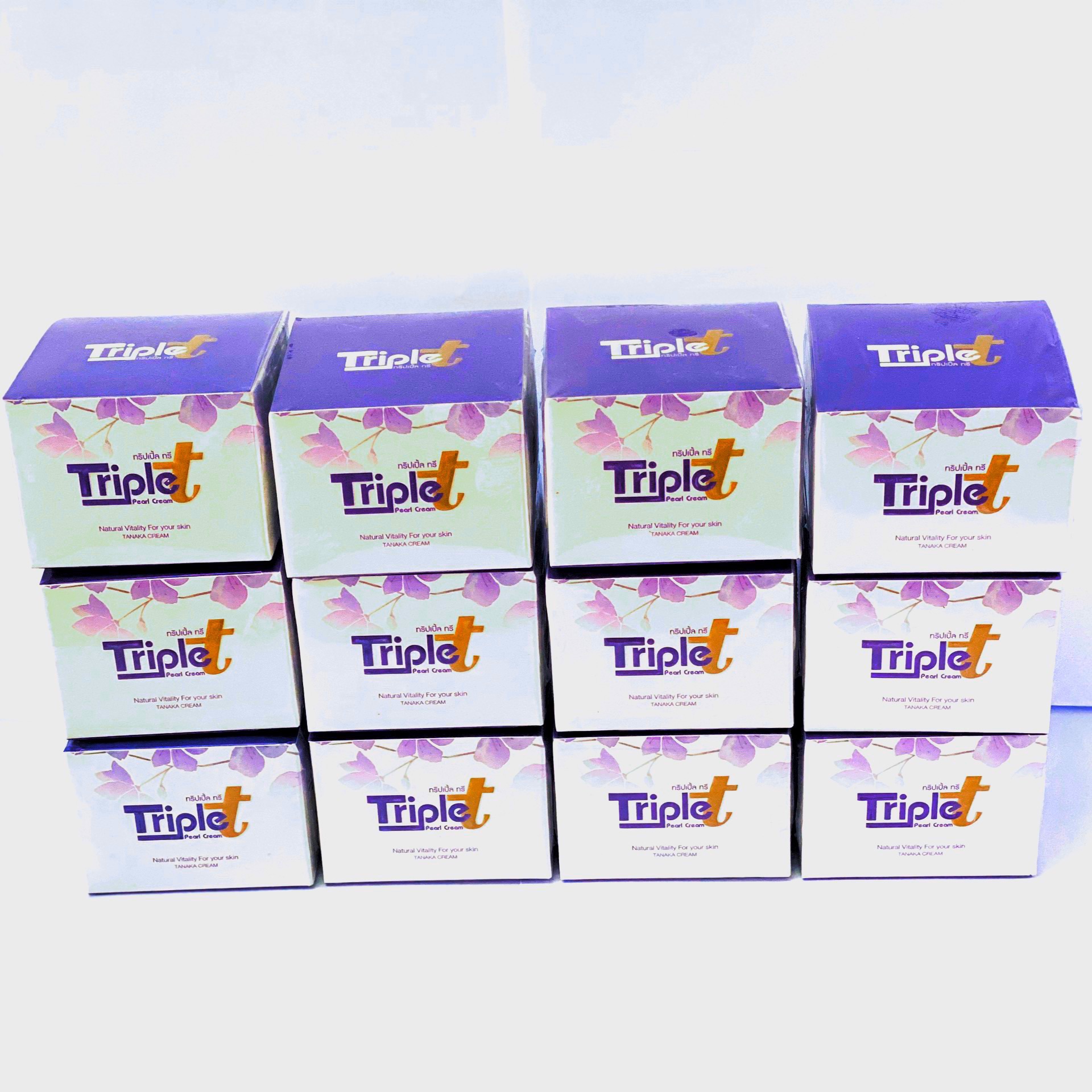ครีมทริปเปิ้ลทรี Triple T Cream 1 โหล ขนาด20กรัม ฟรีสบู่โสมทานาคาทุก ...
