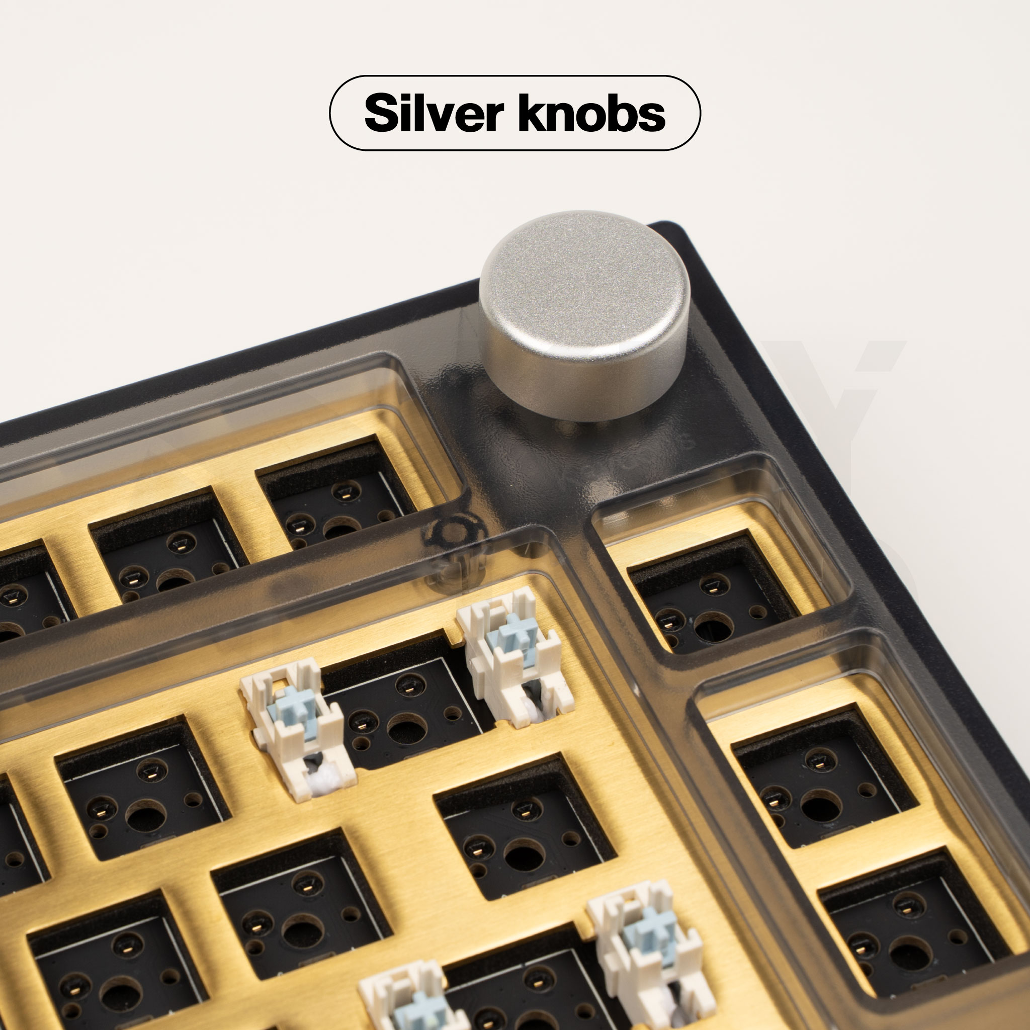 ปุ่ม Knob NJ80 ทรงกลมแบน 4 สี คีย์บอร์ด Custom Keyboard สำหรับ ...