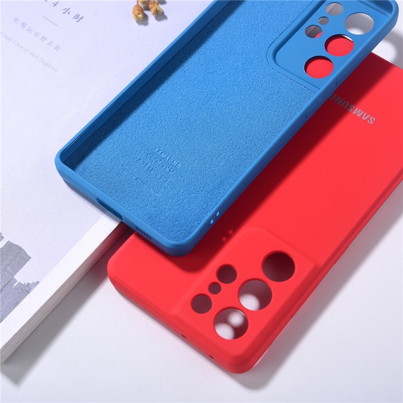 Original Samsung Galaxy S21 TPU Mobile Phone Case Bottom Closed Full Back Protective For S21 ...