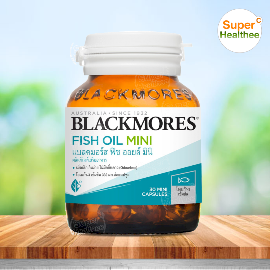 Blackmores odourless fish oil mini 30 แคปซูล แบลคมอร์ส โอเดอร์เลส ฟิช ...