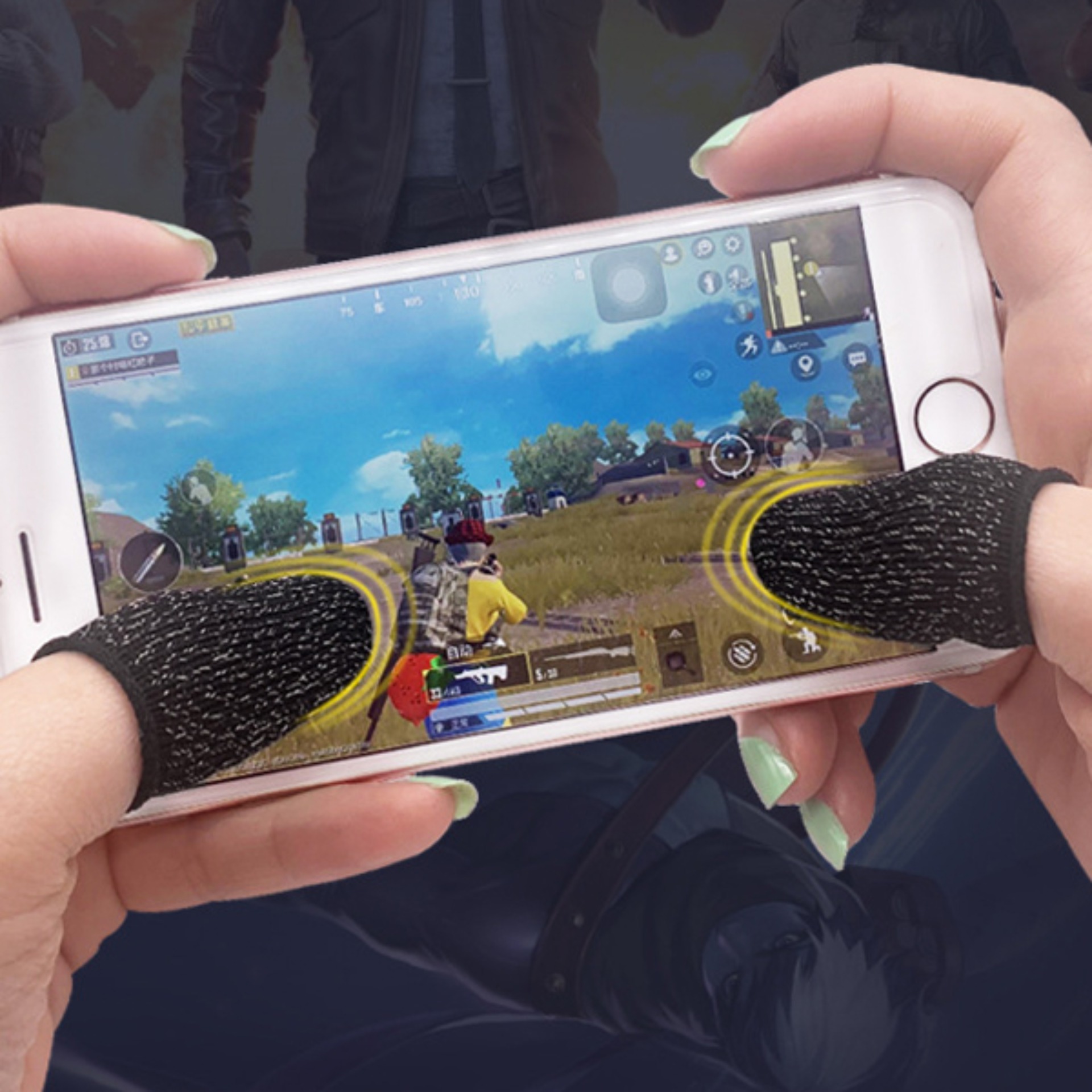 ถุงนิ้วเล่นเกม (1คู่) Flydigi ถุงนิ้วช่วยเล่นเกม ถุงนิ้วพับจี ถุงนิ้ว ROV ถุงนิ้ว Pubg ถุงนิ้วฟี ...