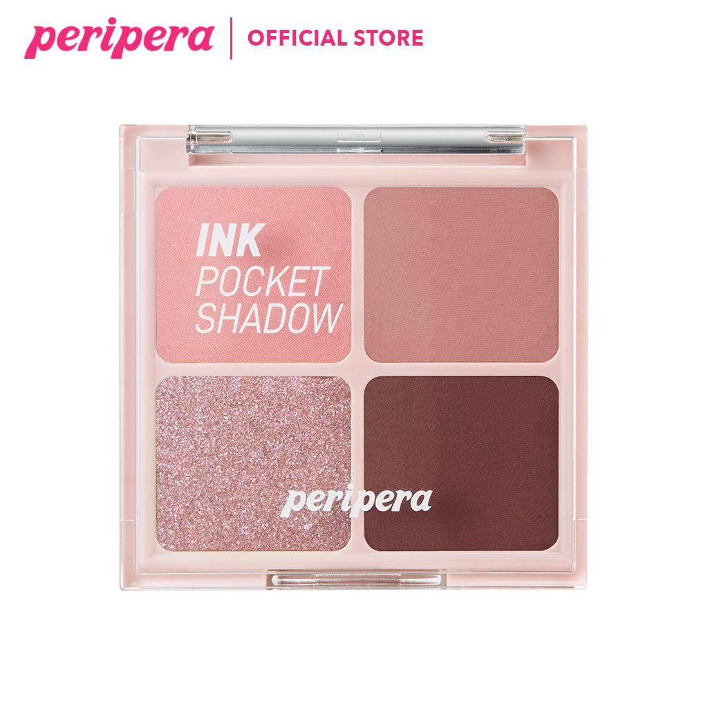 PERIPERA เพอริเพอร่า อายแชโดว์พกพา 4 เฉดสี รุ่น INK POCKET SHADOW ...