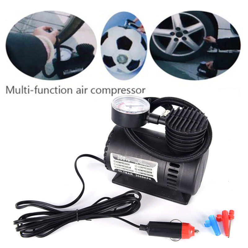 Local Seller 300PSI 12V Portable Mini Air Compressor Auto Car ...