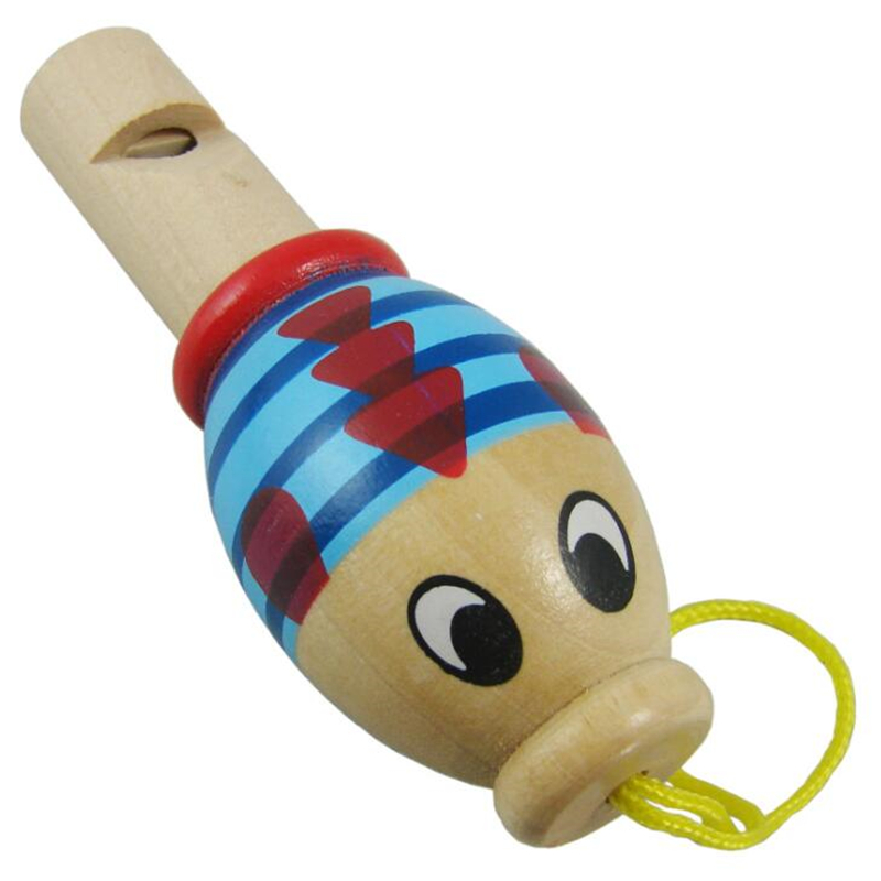 1 Pcs High Quality Children's Wooden Whistle Baby Animal Puzzle ...