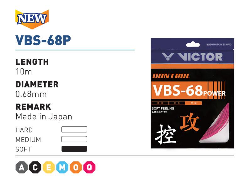 VICTOR Badminton string เอ็นแบดมินตัน VBS-68P A(ขาว) - victorsport ...