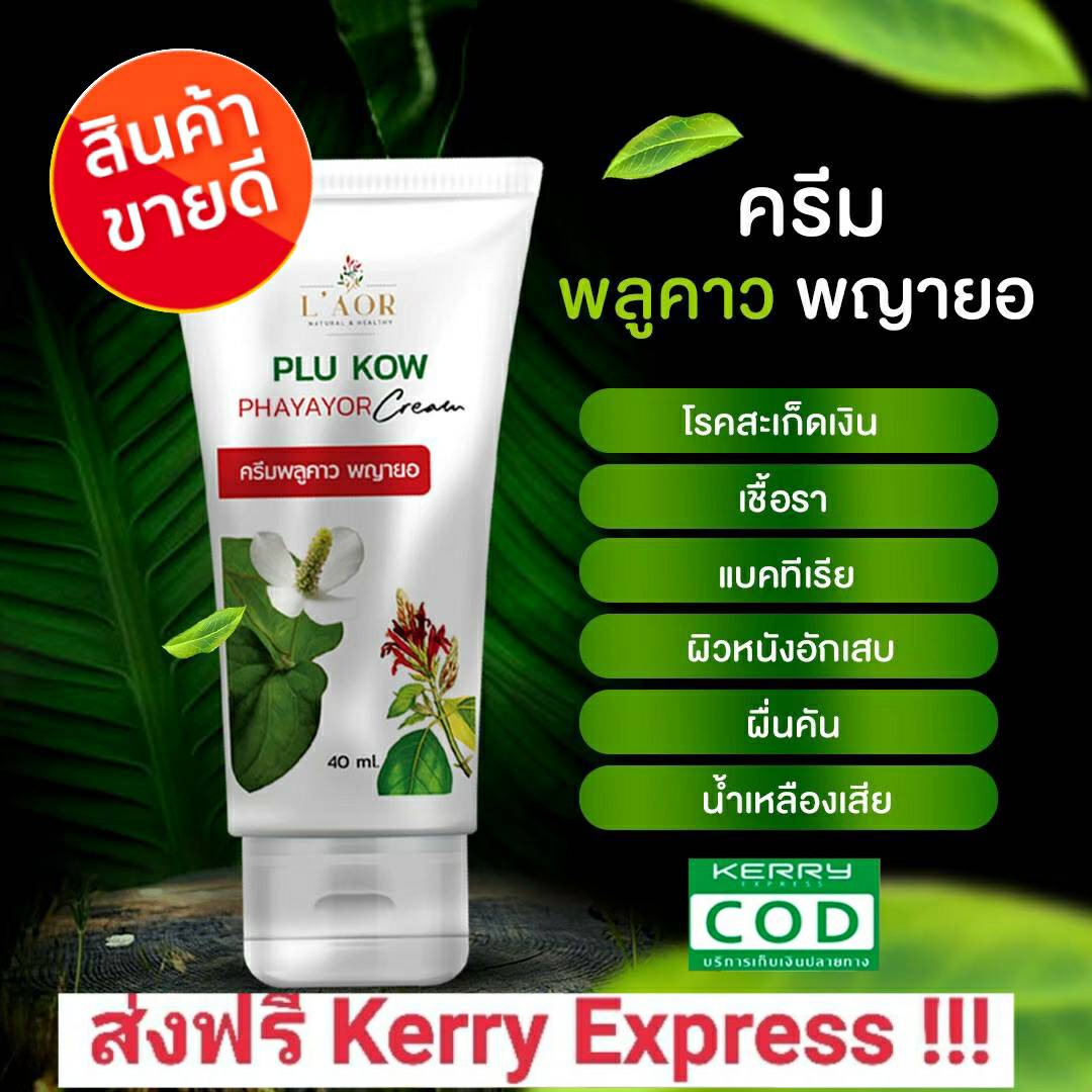 ส่งฟรี+++ ครีมพลูคาวพญายอ พลูคาว Plu kow น้ำเหลืองเสีย น้ำเหลืองไม่ดี ...
