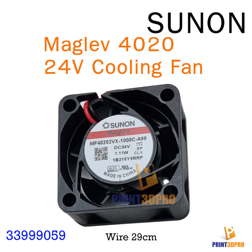 3D Part Sunon Maglev 4020 24V Cooling Fan With Magnetic Suspension ...