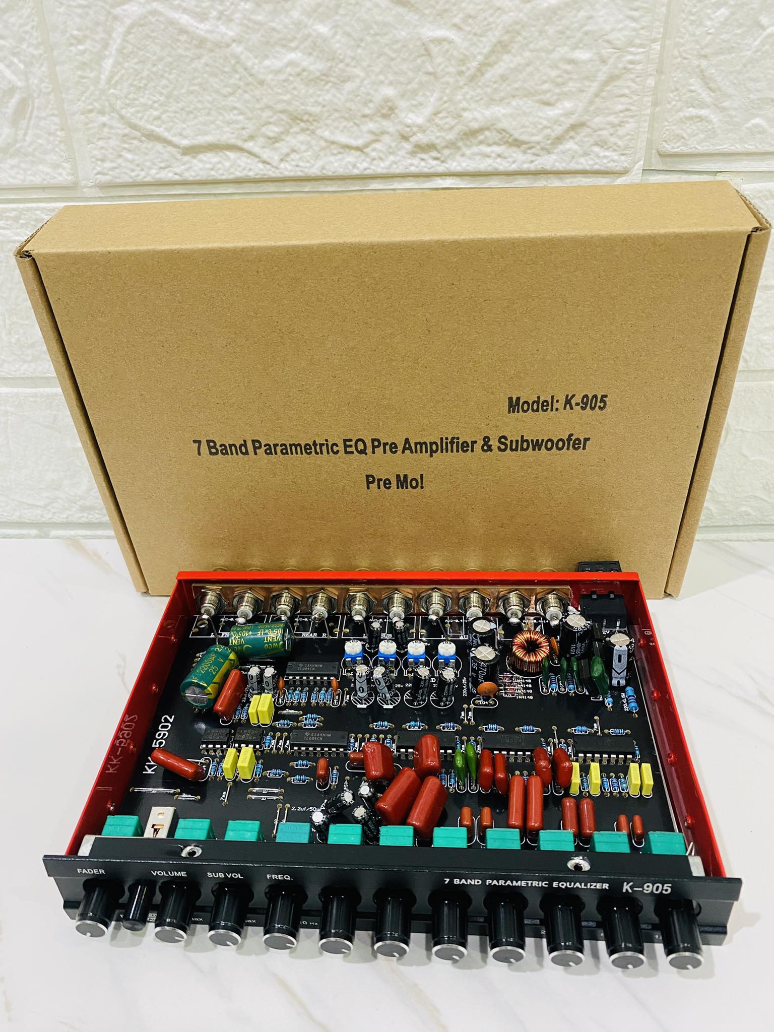 K-905 ปรีโม เครื่องเสียงรถยนต์ ปรีแอมป์รถยนต์ ปรีแอมป์ 7 แบนด์ ปรี ปรี ...