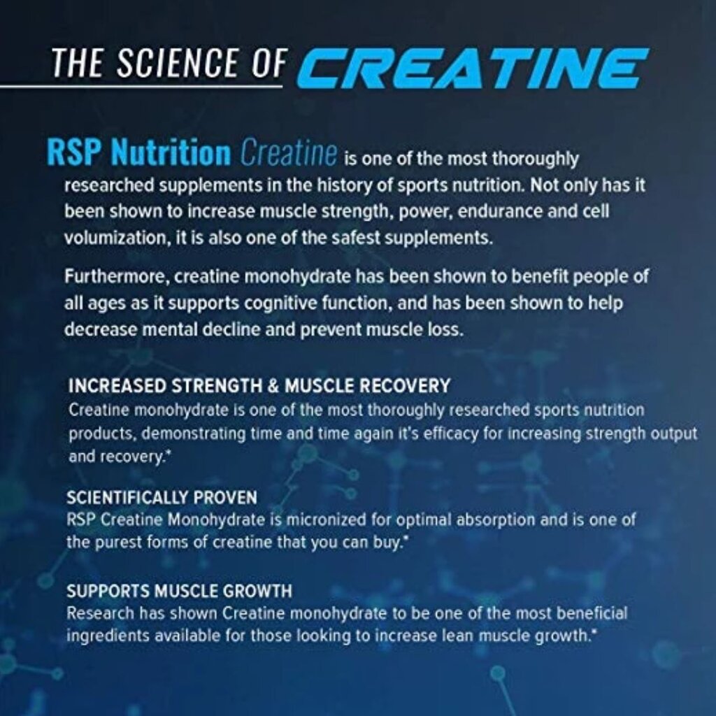 RSP Creatine Powder 500 กรัม อาร์เอสพี นูทรีชั่น ครีเอทีน โมโนไฮเดรต ขน ...