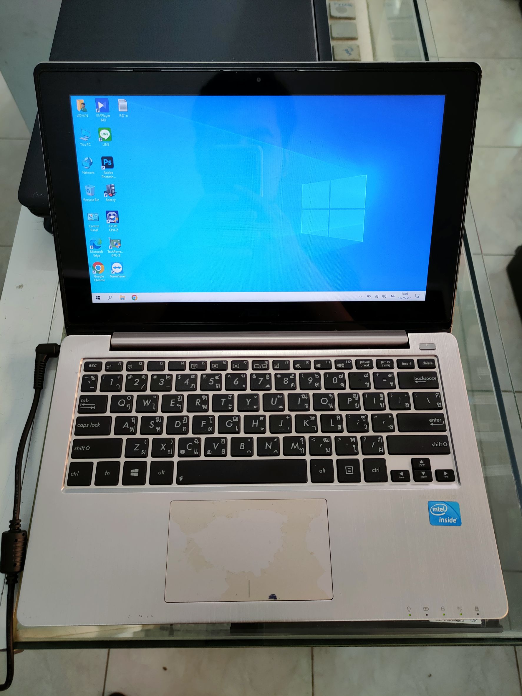 โน๊ตบุ๊คมือสองยี่ห้อ ASUS X202E ซีพียู Intel Celeron 847 แรม 2GB จอ ...