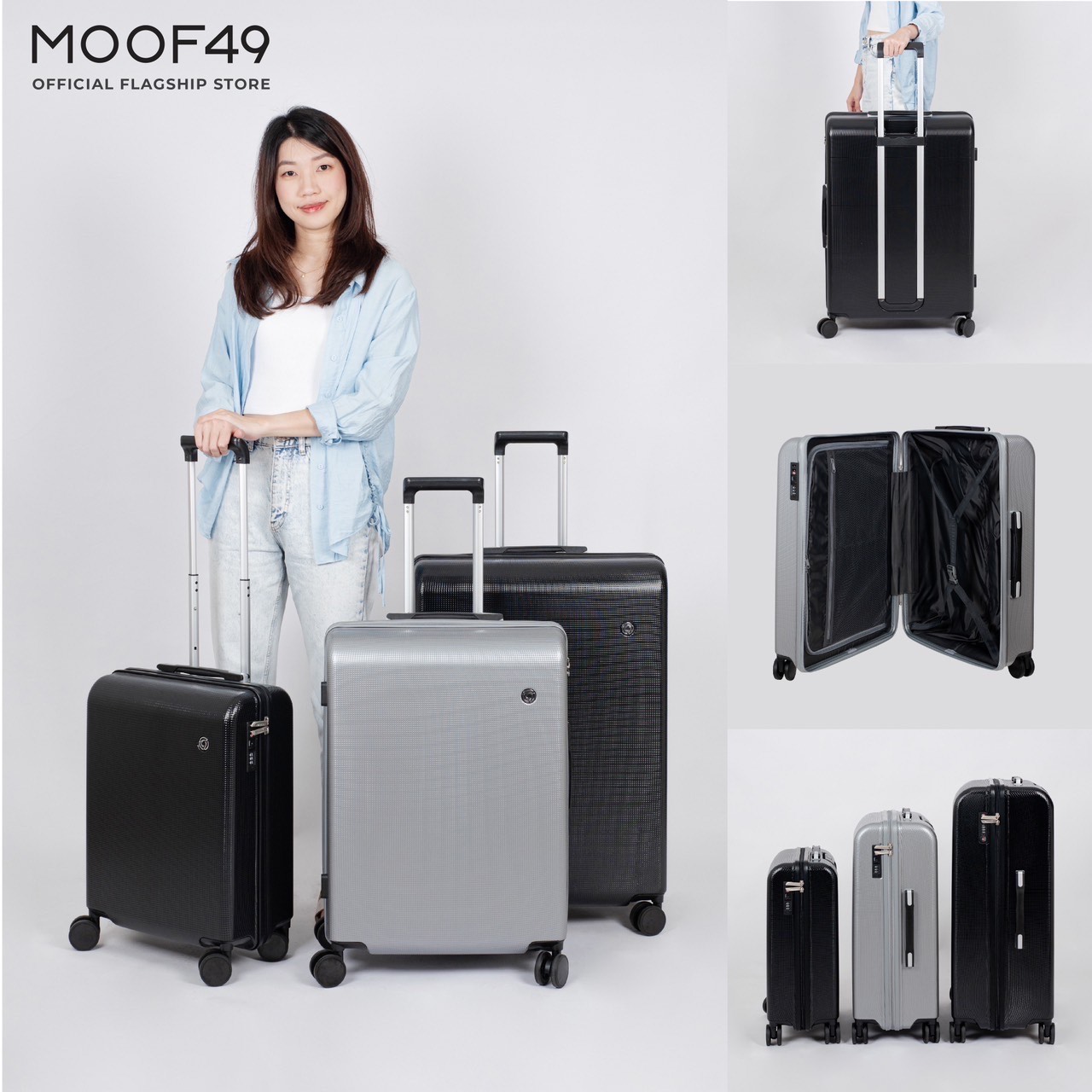 MOOF49 กระเป๋าเดินทางรุ่น OUTER Luggage ขนาด (202428) วัสดุ PC100 (รับประกัน 1 ปี) - MOOF49 ...