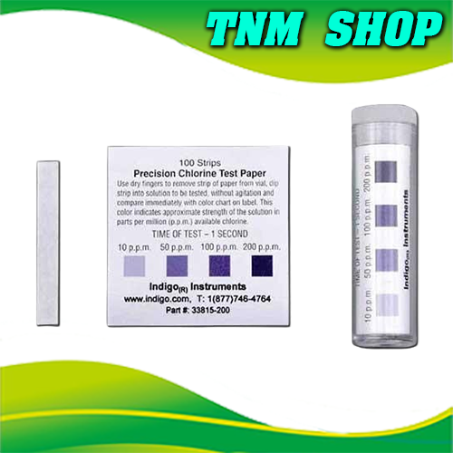 กระดาษทดสอบค่าคลอรีน Chlorine Test Paper รุ่น 33815-200 ยี่ห้อ INDIGO ...