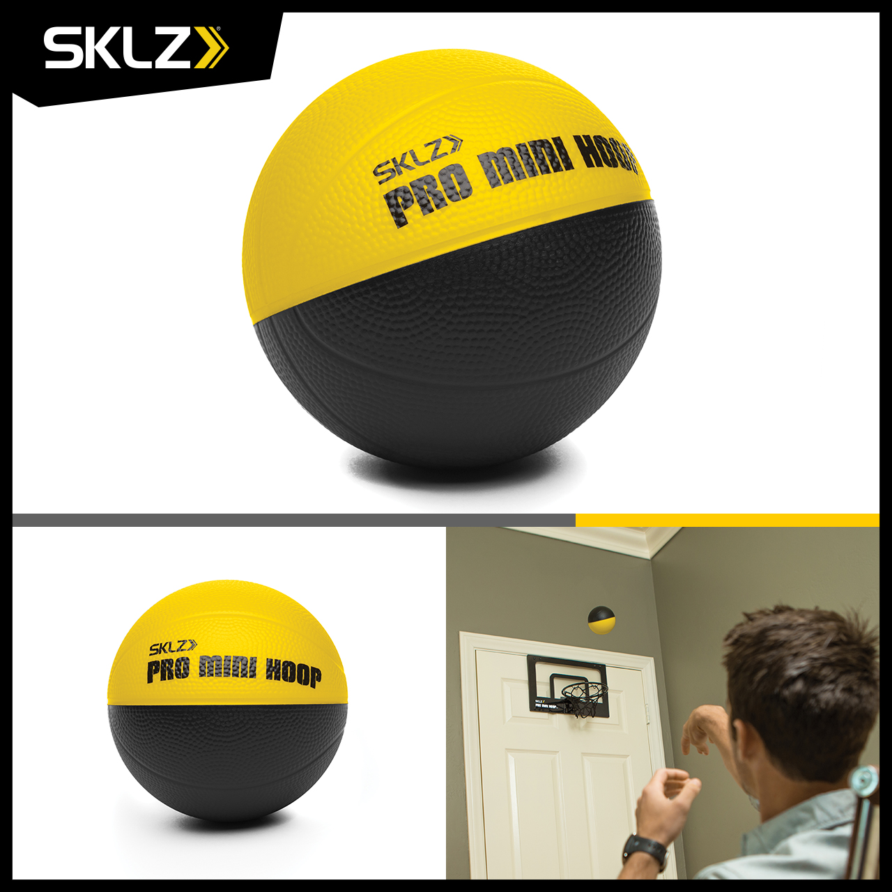 SKLZ - Pro Mini Hoop / Micro Ball 4 นิ้ว ลูกบาสขนาดเล็ก ลูกบาสโฟม ...
