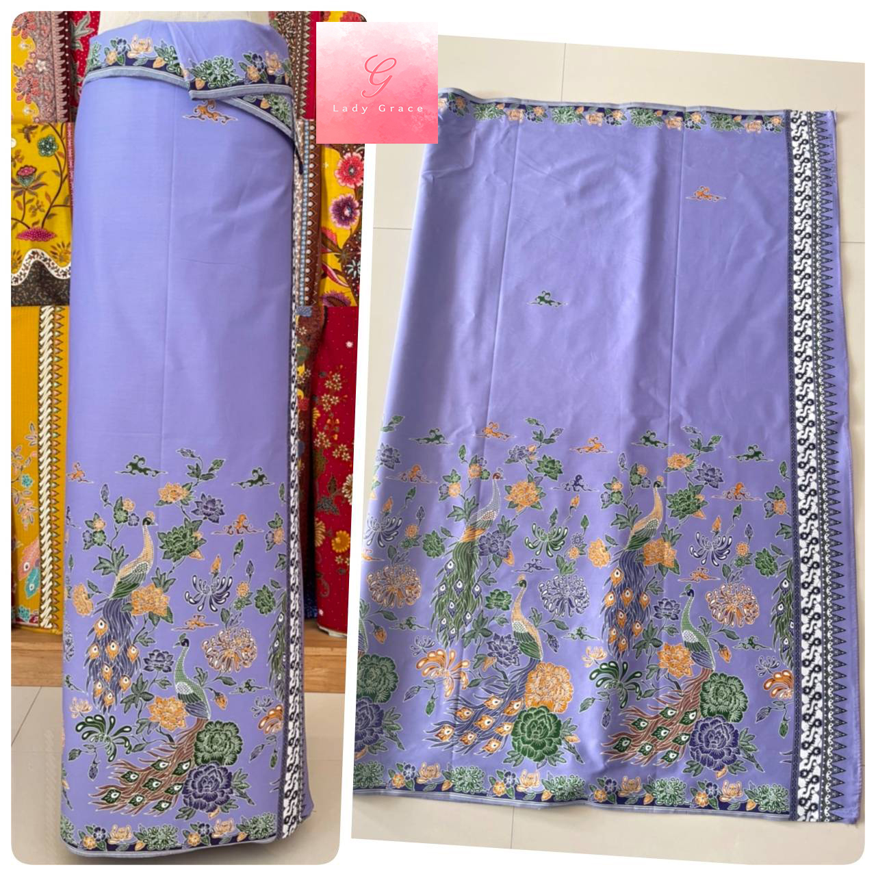 ผ้า ผ้าชิ้น ผ้าตัด ผ้าตัดเสื้อ ผ้าบาติก ผ้าปาเต๊ะ หน้ากว้าง 2 เมตร ผ้ายังไม่เย็บ - koob - ThaiPick