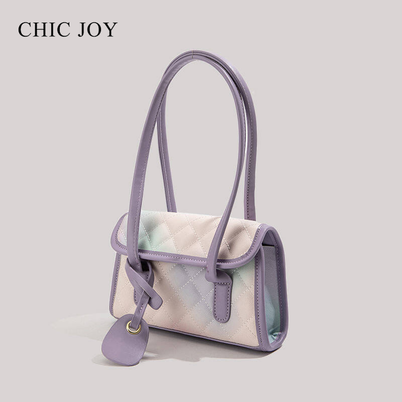 Cjoy กระเป๋าถือ กระเป๋าสะพายสตรี กระเป๋าสะพายไหล่แฟชั่นลายนูนเพชร ...