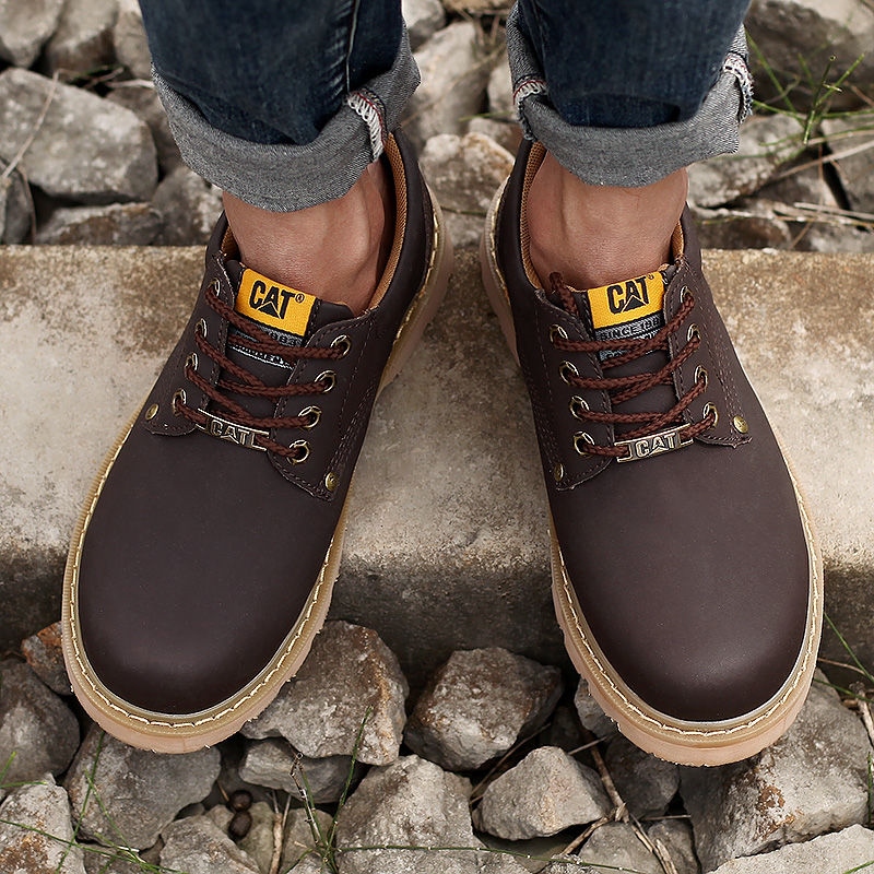 ใหม่ CAT Carter หนังแท้ low-top รองเท้าบุรุษและสตรีคู่รองเท้ารองเท้า ...