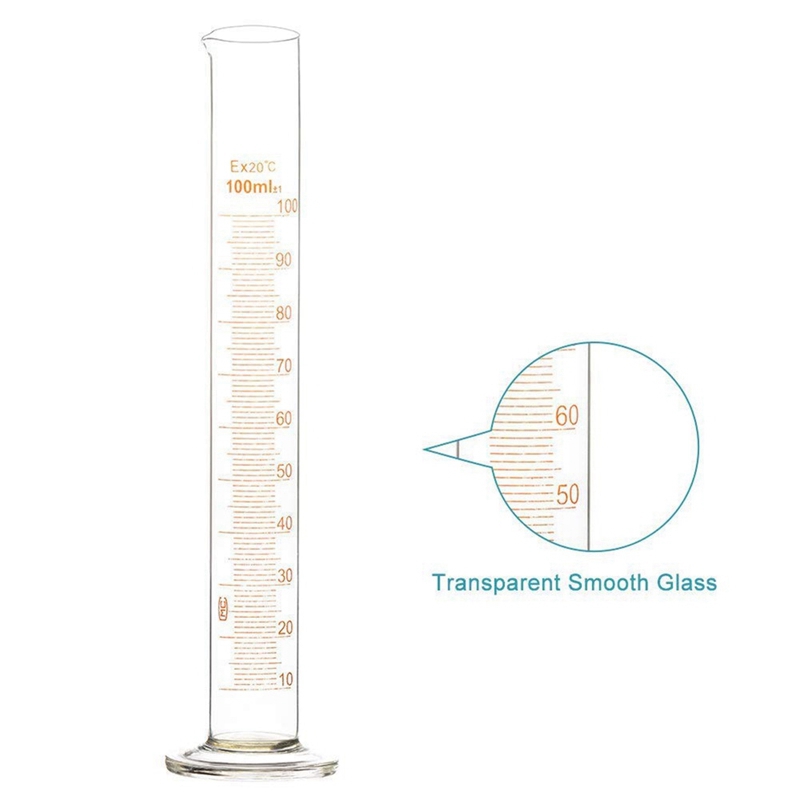 Graduated Cylinder Set,Borosilicate Glass Measuring Cylinders in with ...