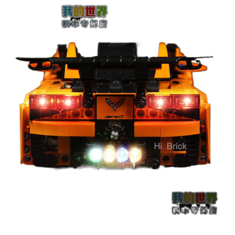 Hibrick Lighting Chevrolet Zr1 Sports Car Applicable Lego 42093 ...