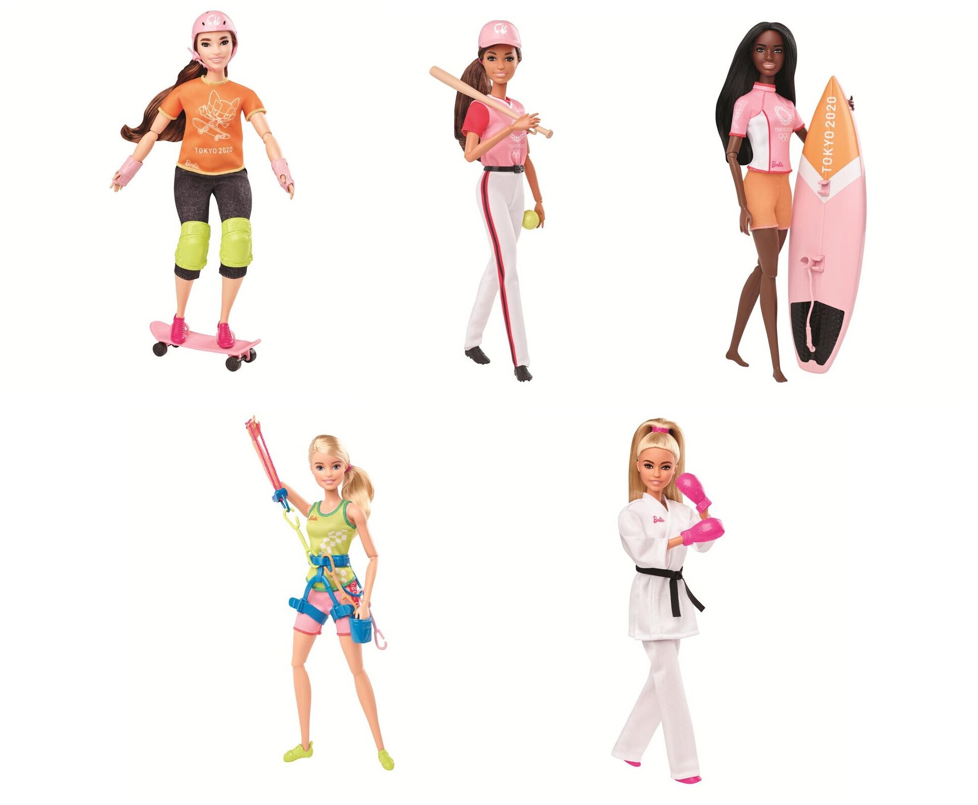Barbie 2020 Olympic Sports ตุ๊กตา บาร์บี้ ตีม โอลิมปิค ตุ๊กตาข้อต่อ ...