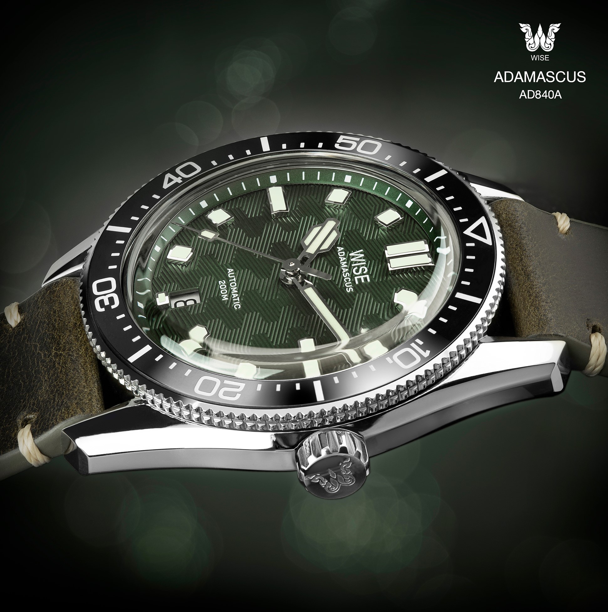 WISE รุ่น Adamascus AD8 Stainless 904L - WISE thailandwatch - ThaiPick