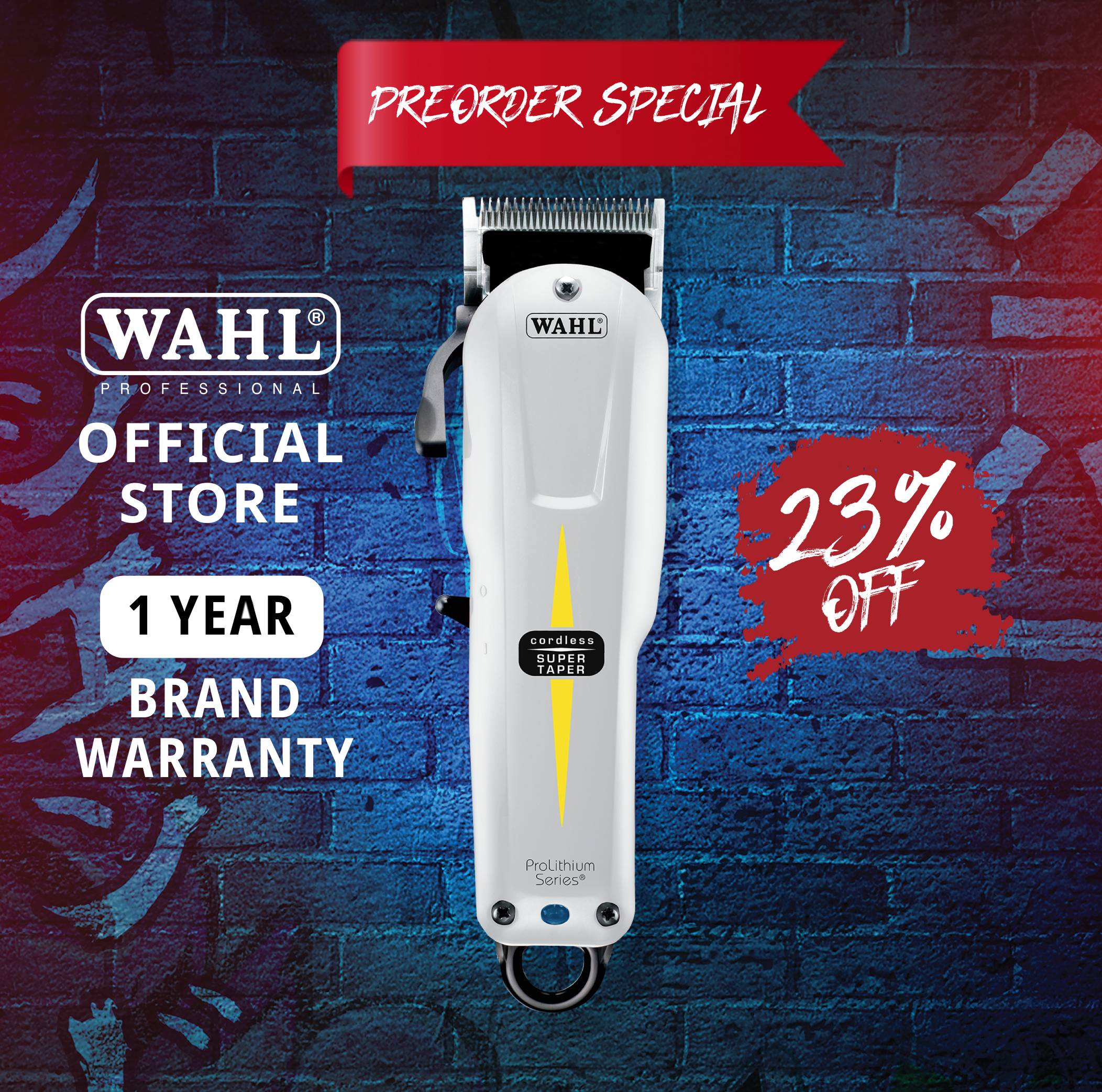 Wahl Super Taper Cordless Hair Clipper - Shaver trimmer grooming tool hair cut - WAHL - ThaiPick
